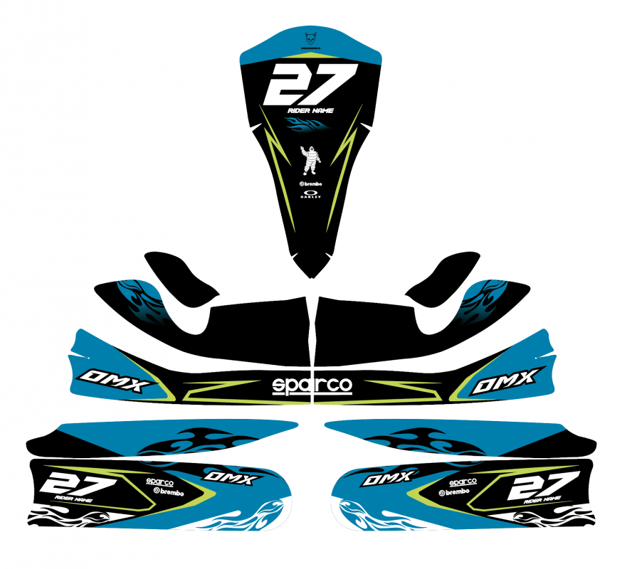 Go Kart Graphics Kit 'Fury' – OMXGraphics