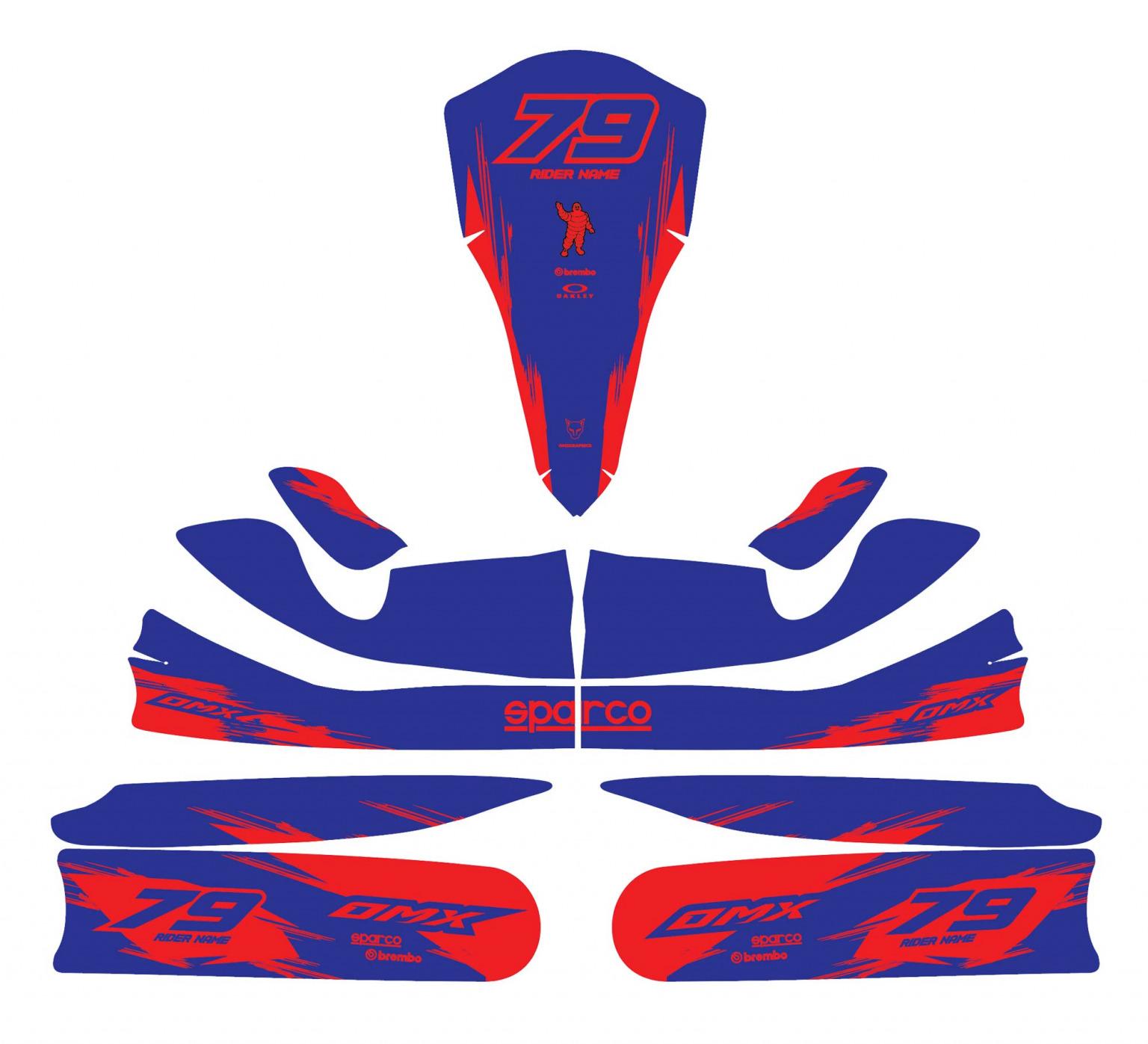 Go Kart Graphics Kit 'Punch 2' – OMXGraphics