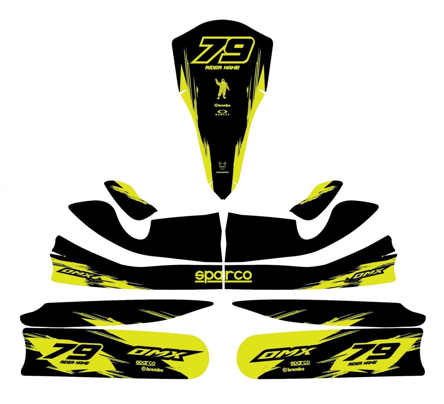 Go Kart Graphics Kit 'Punch' – OMXGraphics