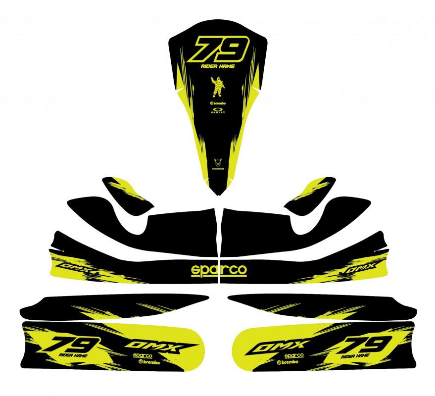 Go Kart Graphics Kit ‘Punch’ – OMXGraphics