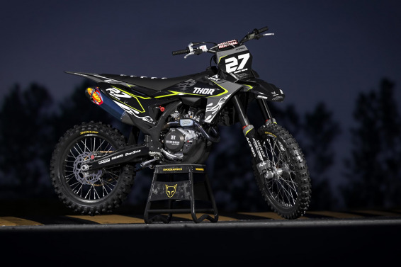 KTM FURY Graphics Kit Grey Black – OMXGraphics