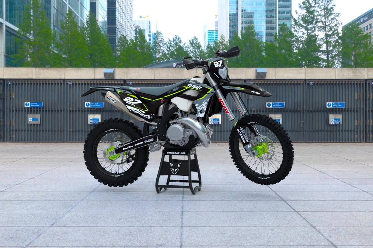 Sherco FURY Graphics Kit Black Grey – OMXGraphics