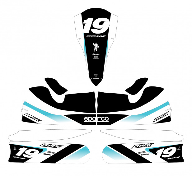 Go Kart Graphics Kit 'Phantom' – OMXGraphics