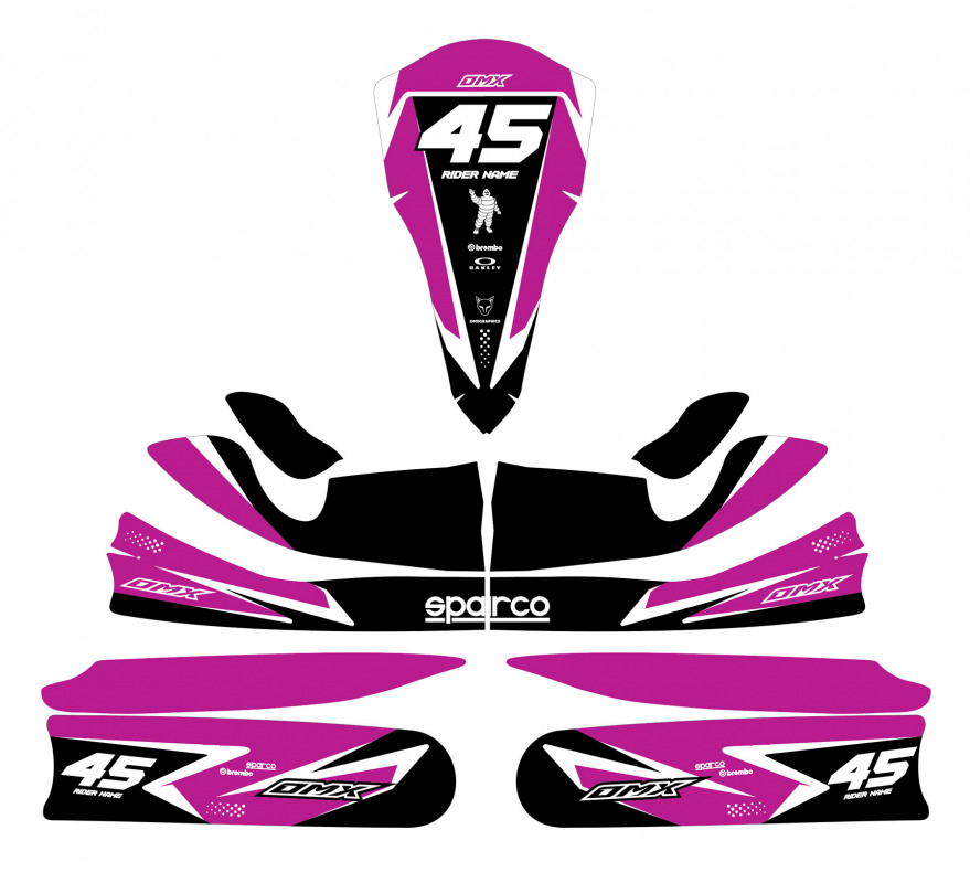 Go Kart Graphics Kit 'Stealth 2' – OMXGraphics