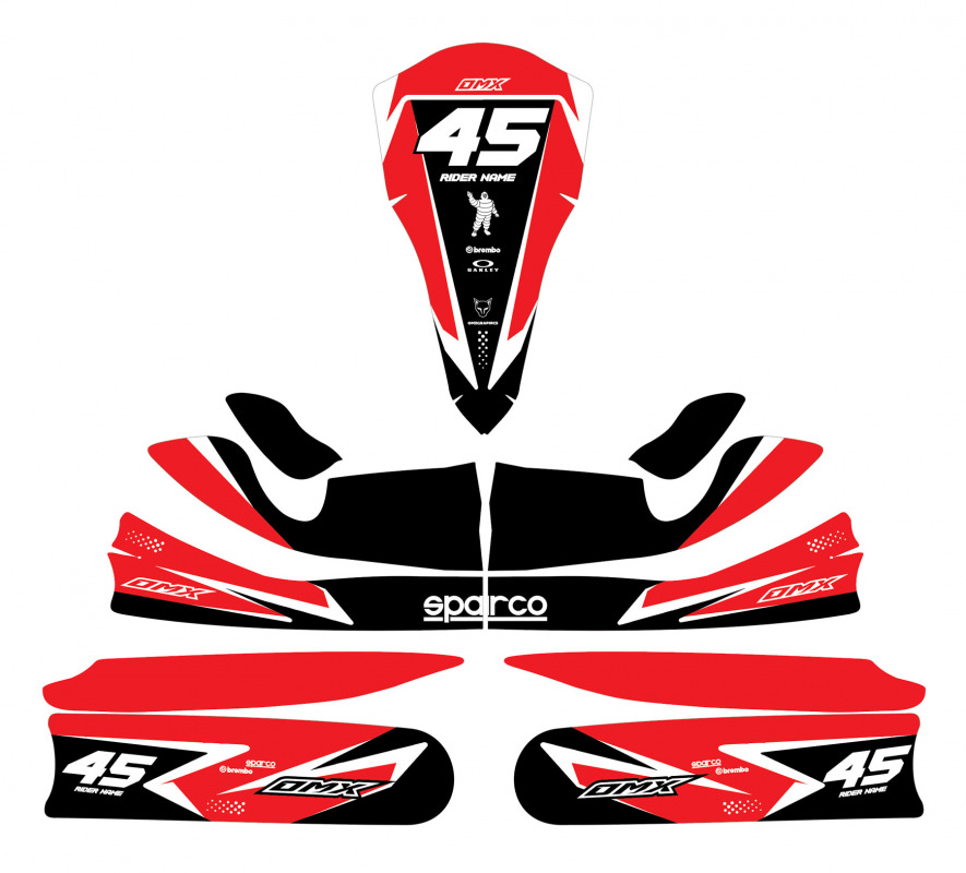 Go Kart Graphics Kit 'Stealth' – OMXGraphics