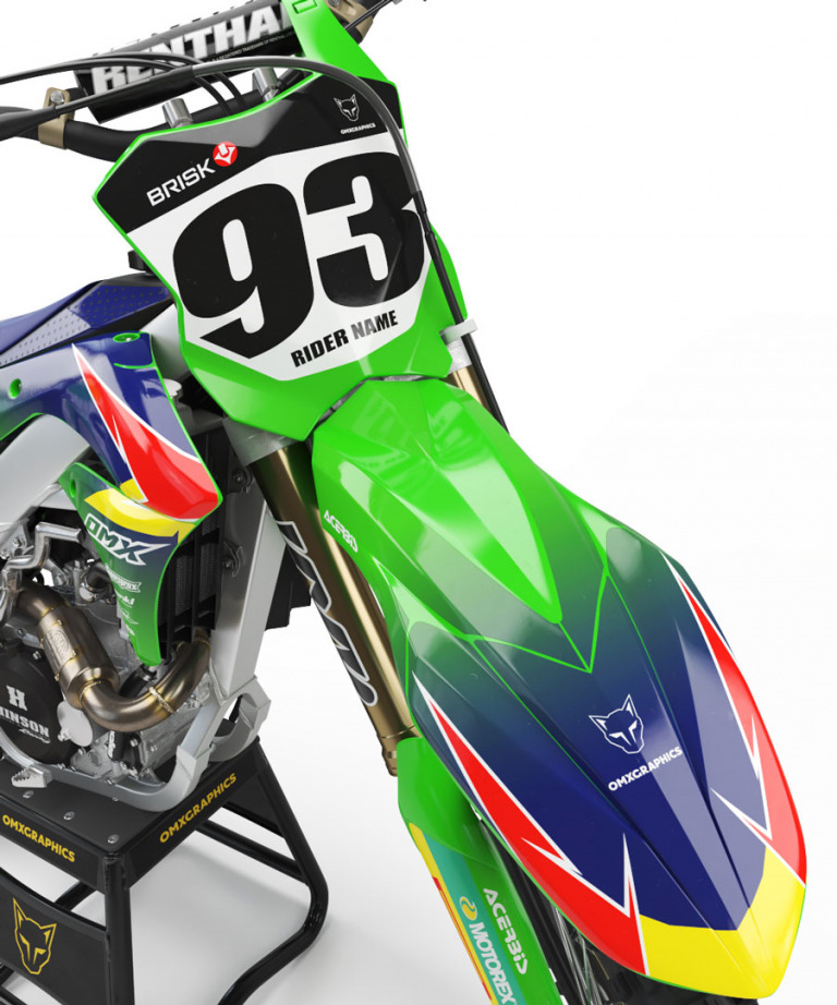 Kawasaki TEAM Graphics Kit – OMXGraphics