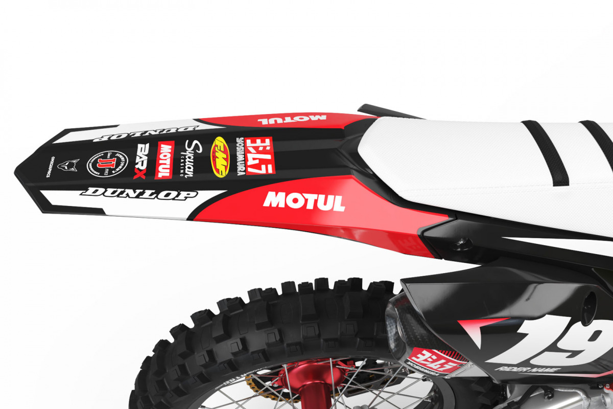 Dirt Bike Graphics Kit For Honda - SUPERCROSS White – OMXGraphics