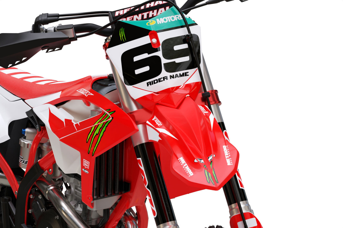 Beta ENERGY Graphics Kit Red – OMXGraphics