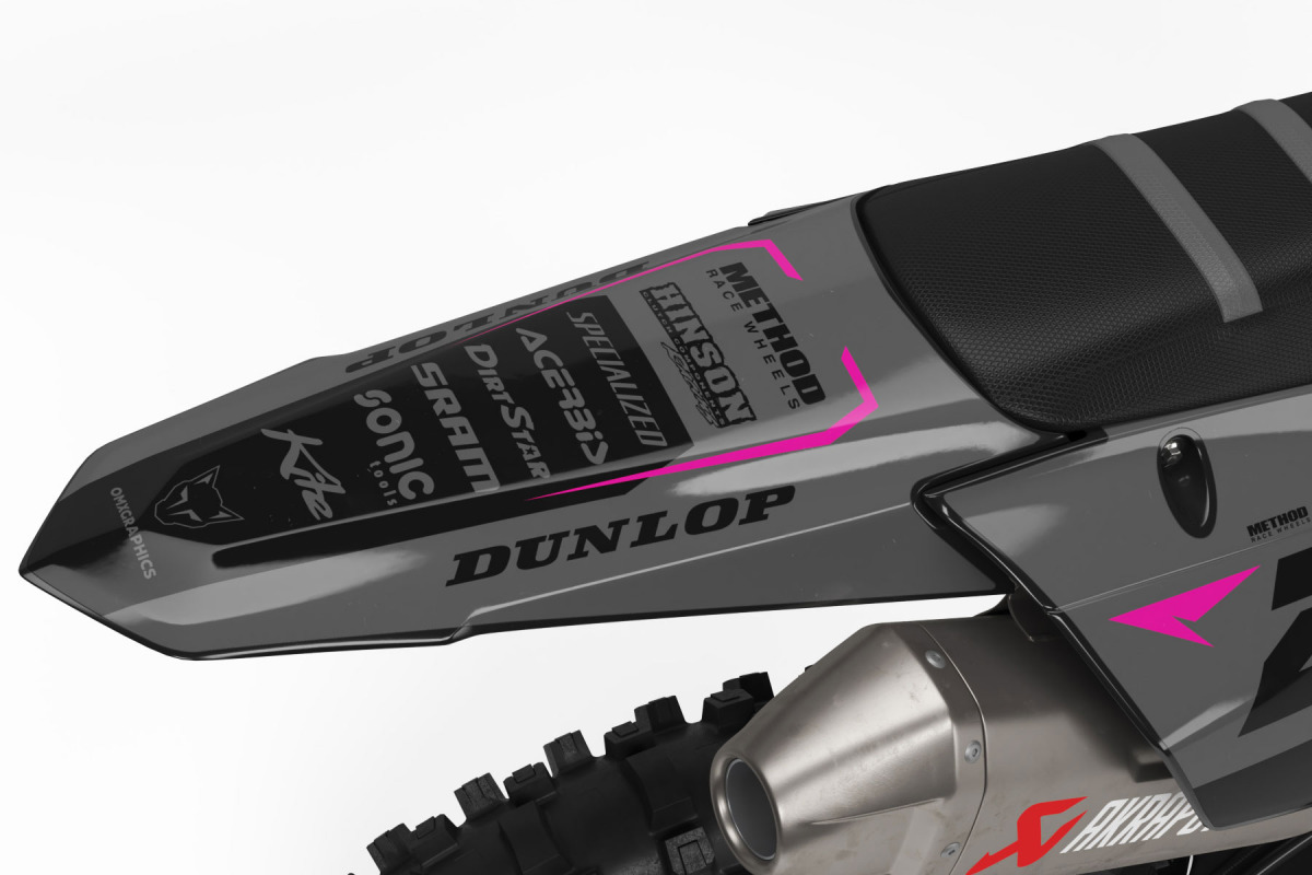 Yamaha HOLESHOT Graphics Kit Grey – OMXGraphics