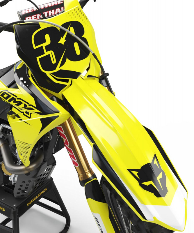 Suzuki BLAST Graphics Kit Yellow – OMXGraphics