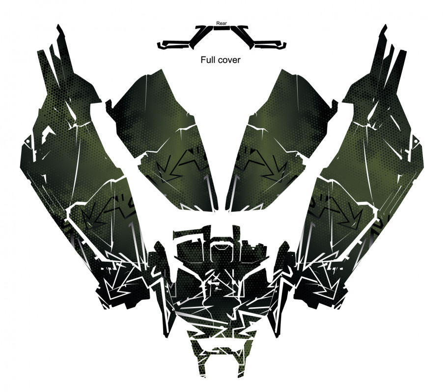 UTV Graphics Kit BATTALION – Dirt Bike Graphics