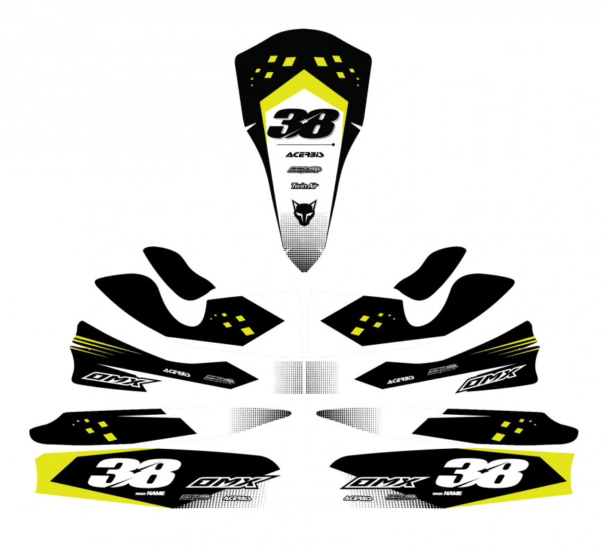 Go Kart Graphics Kit ‘Blast’ – OMXGraphics