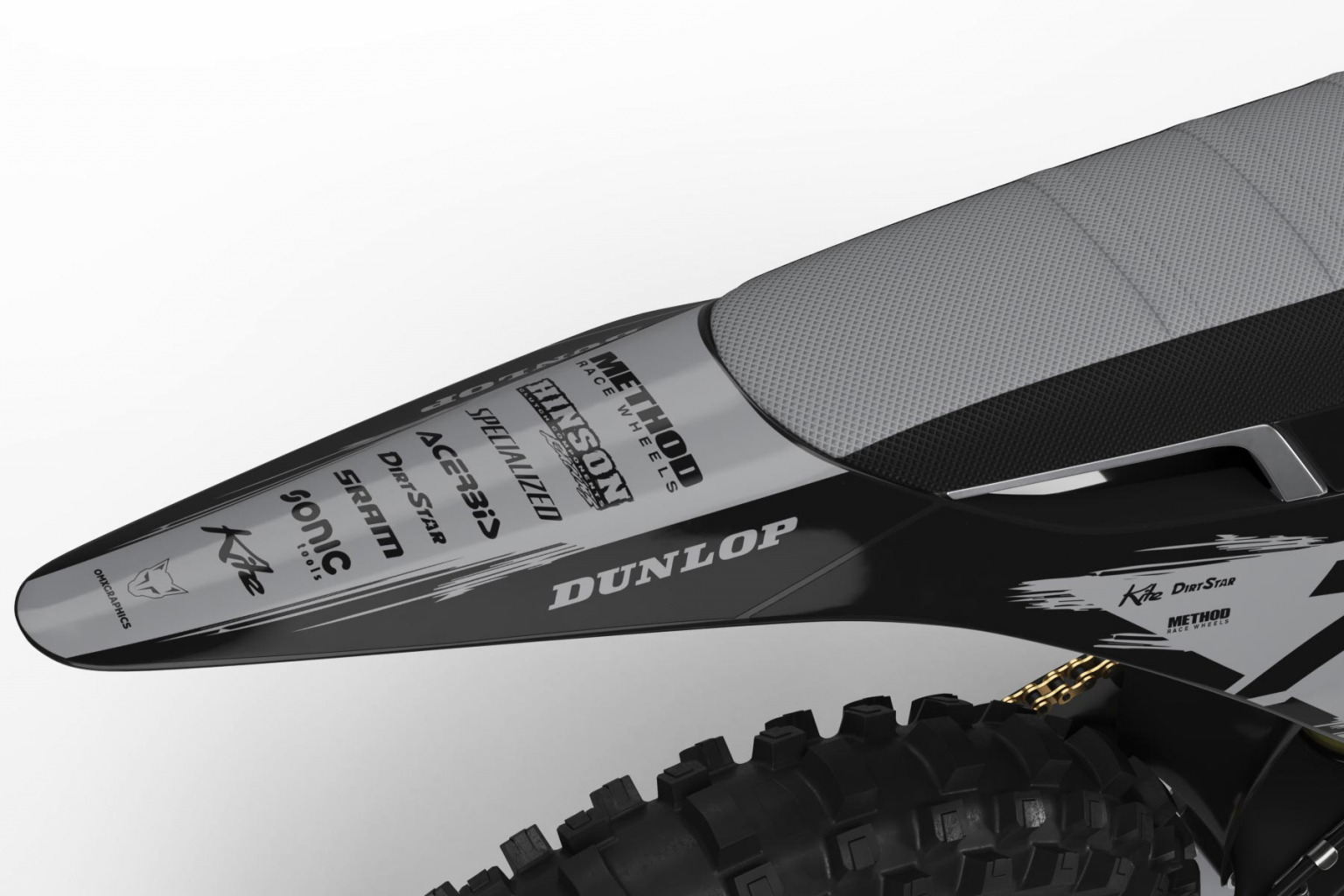 Stark Varg Graphics Kit 'Punch' Grey – Dirt Bike Graphics