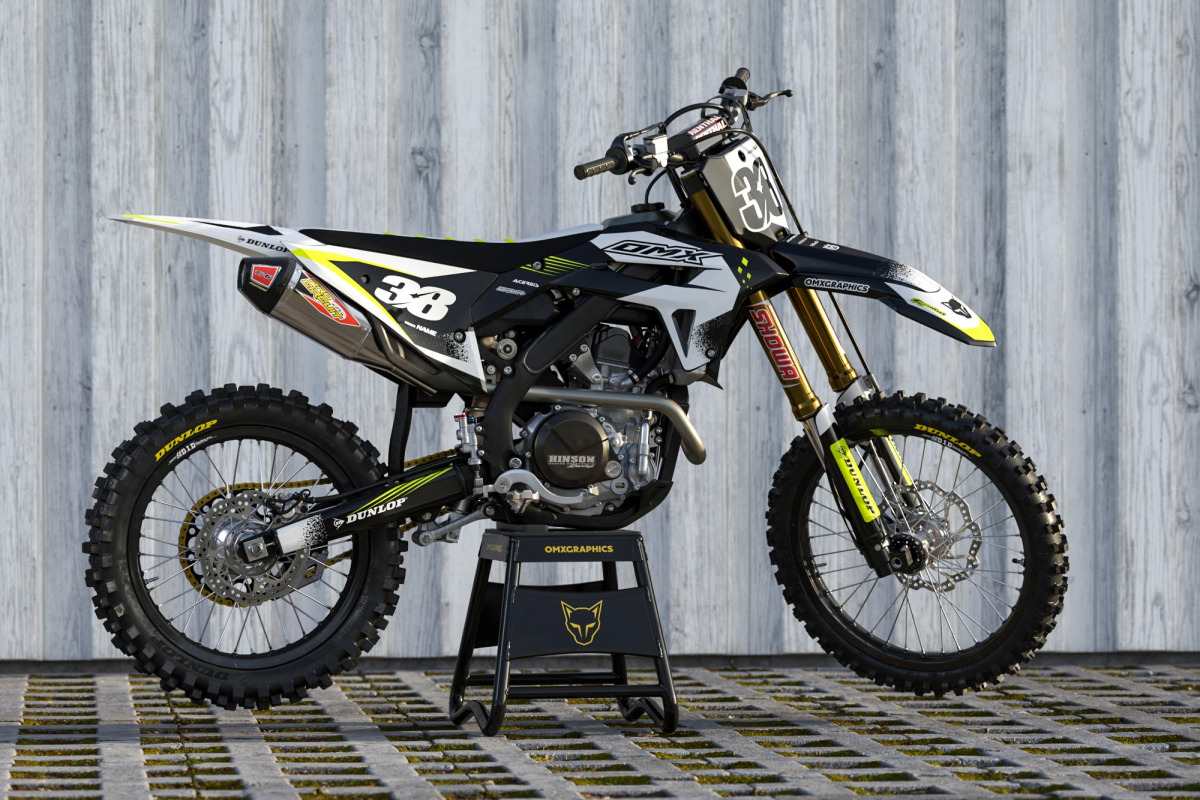 Dirt Bike Graphics Kit For Honda - BLAST White – OMXGraphics