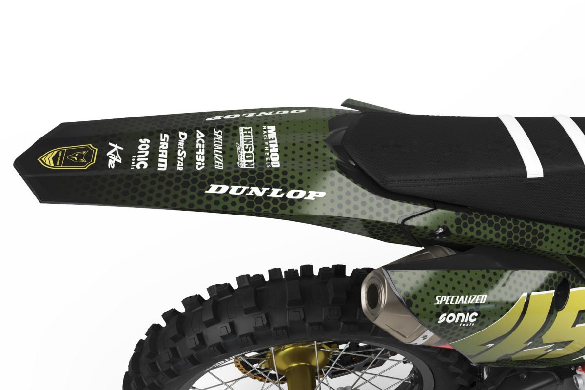 Dirt Bike Graphics Kit For Honda - BATTALION – OMXGraphics