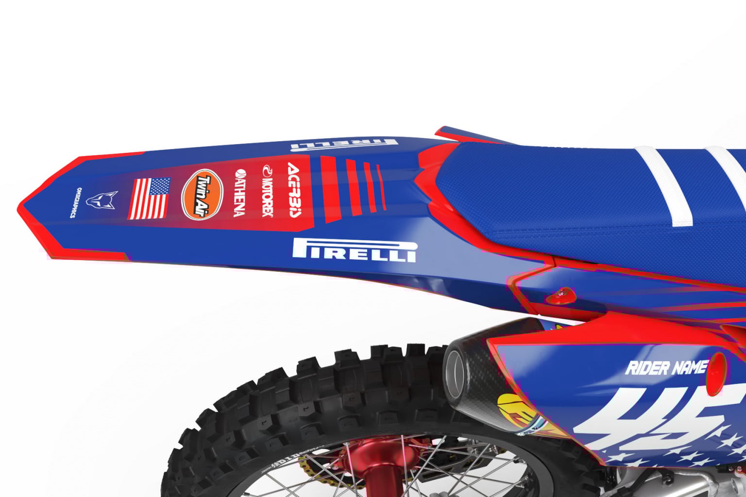 Dirt Bike Graphics Kit For Honda - USA – OMXGraphics