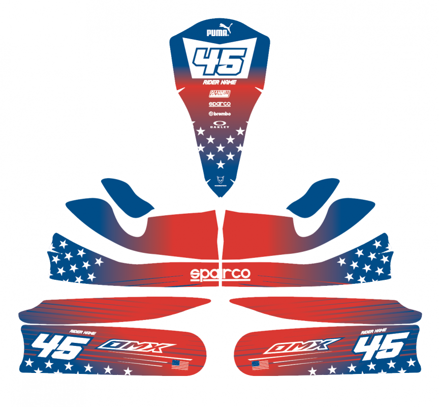 Go Kart Graphics Kit USA – OMXGraphics