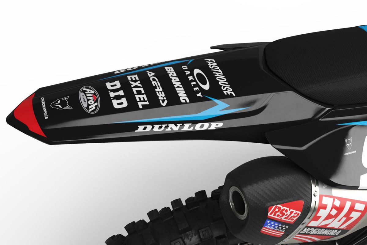 Motocross Graphics Kit For Honda - Instinct Red Black – OMXGraphics