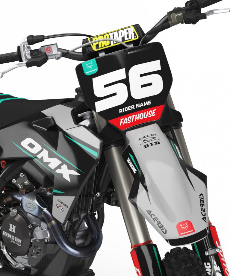 Motocross Graphics Kit for Husqvarna - Instinct Grey – OMXGraphics