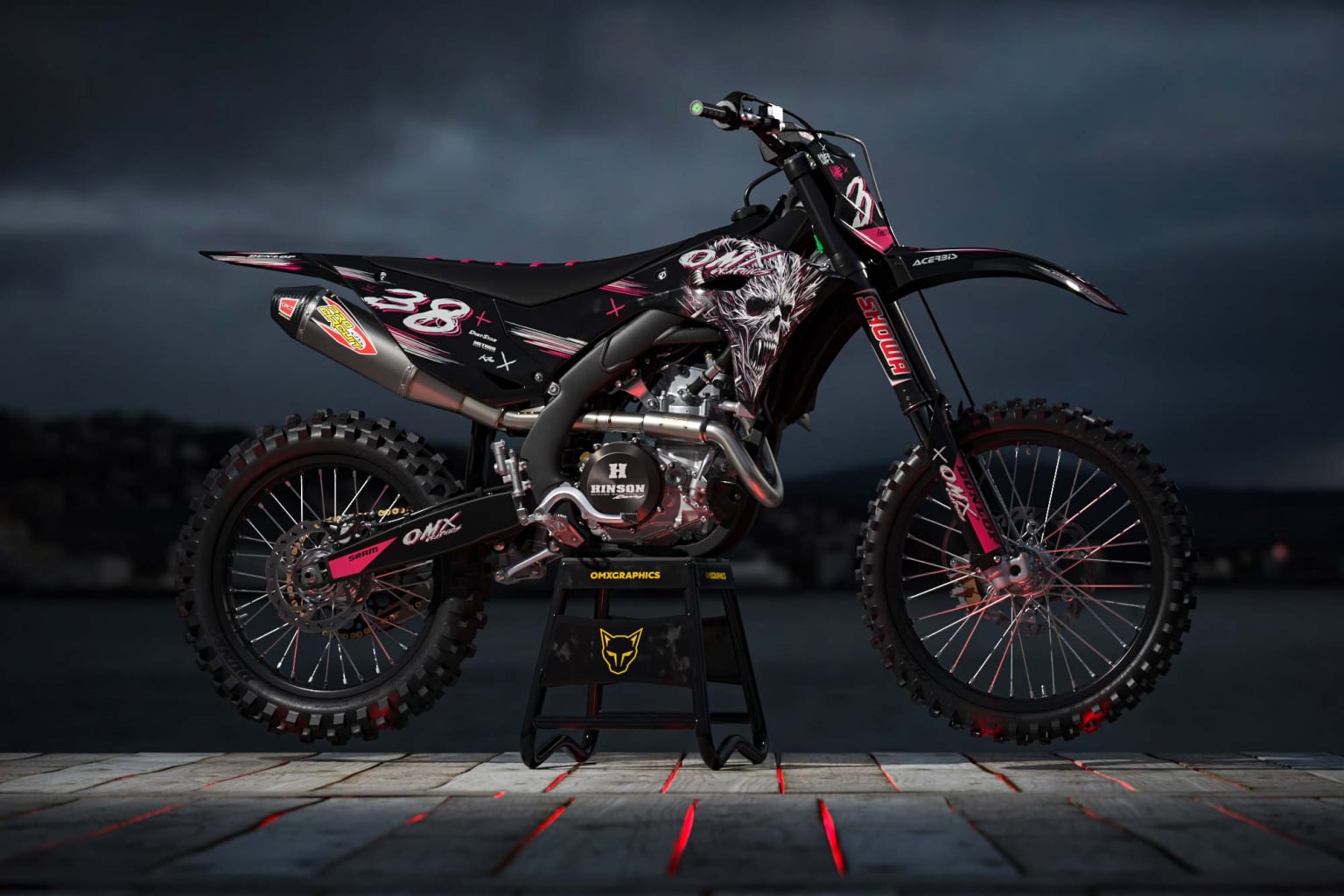 Kawasaki Mx Graphics Kit - Hellthorn – OMXGraphics