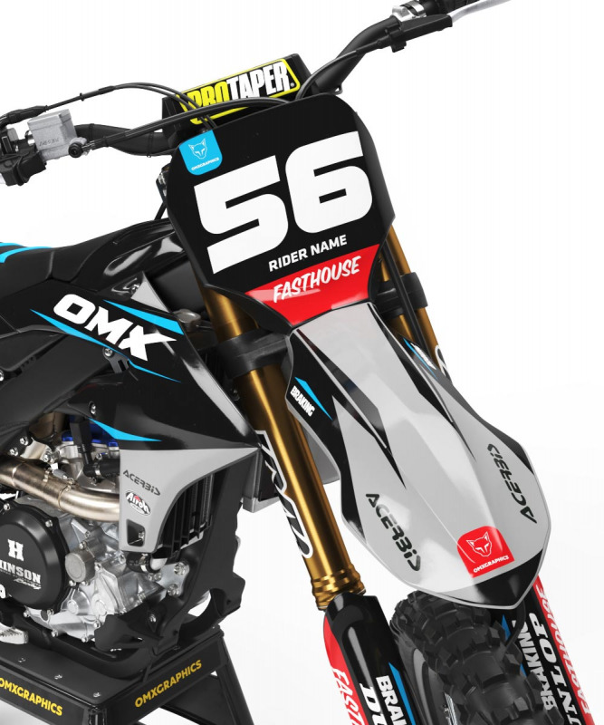 Motocross Graphics Kit for Yamaha - Instinct Grey – OMXGraphics