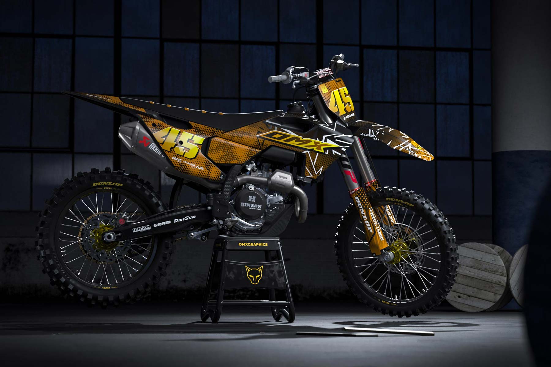 Husqvarna FC 450 MX Decals - OMXGraphics