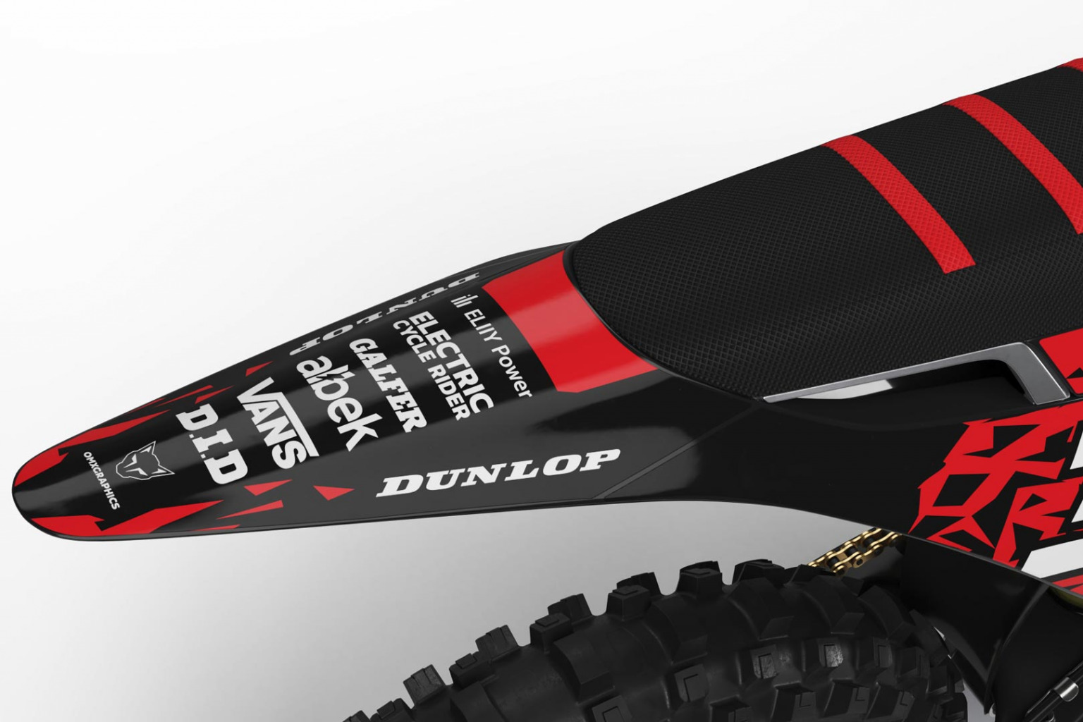 Stark Varg Graphics Kit - Smash Black & Red – OMXGraphics