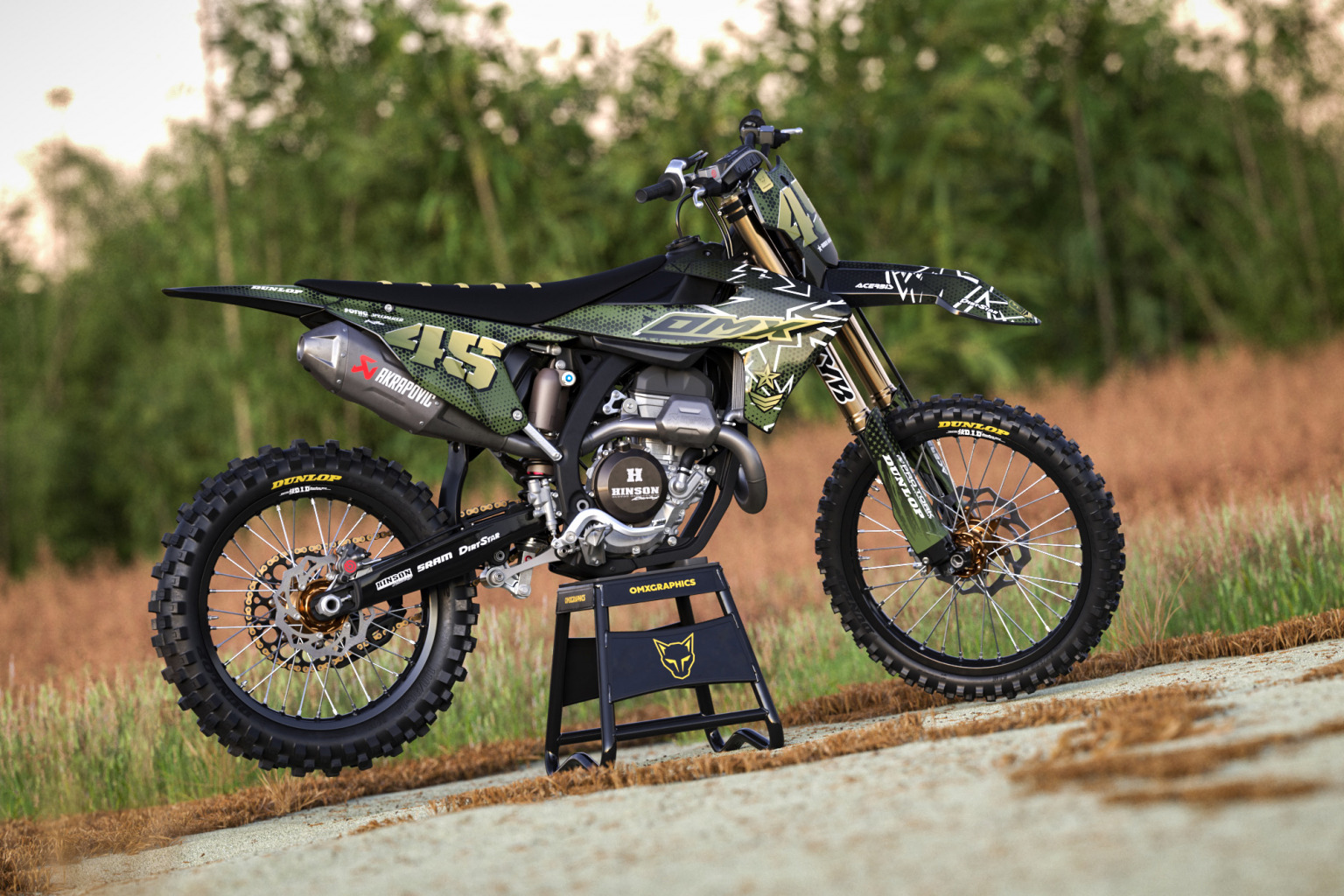 Mx Graphics for Triumph - Battalion – Dirt Bike Graphics