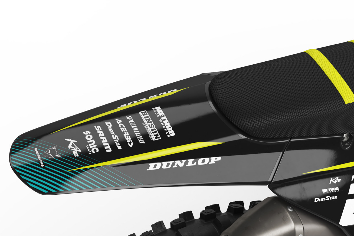 MX Graphics for Triumph - Throttle Blue – Dirt Bike Graphics