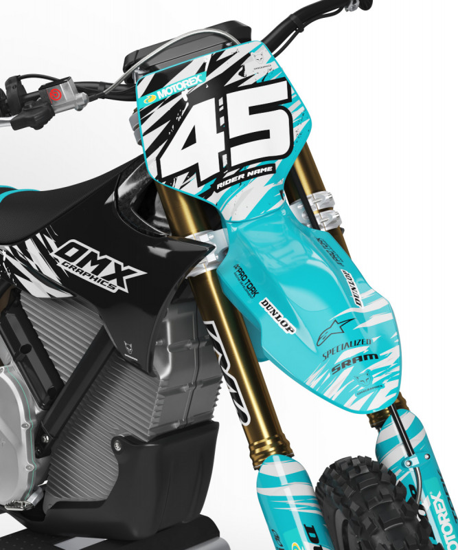 Graphics for Stark Varg - Ripcore Blue – Dirt Bike Graphics