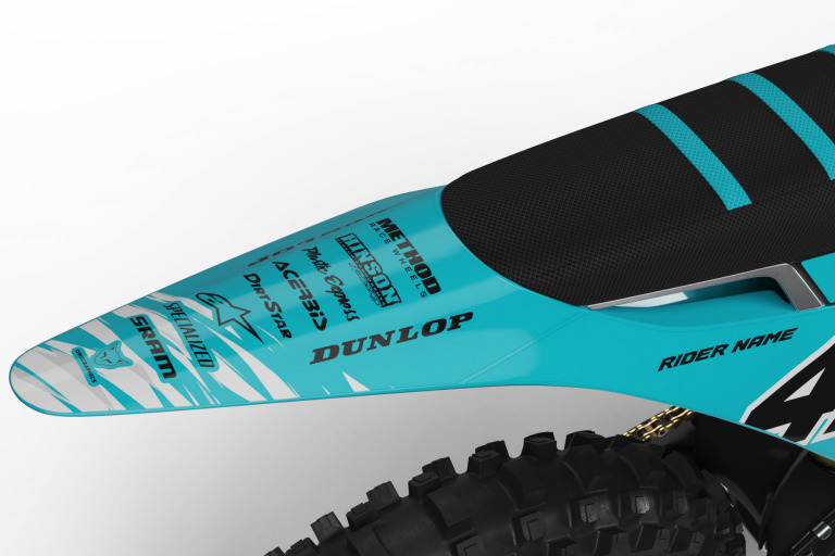 Graphics for Stark Varg - Ripcore Blue – Dirt Bike Graphics