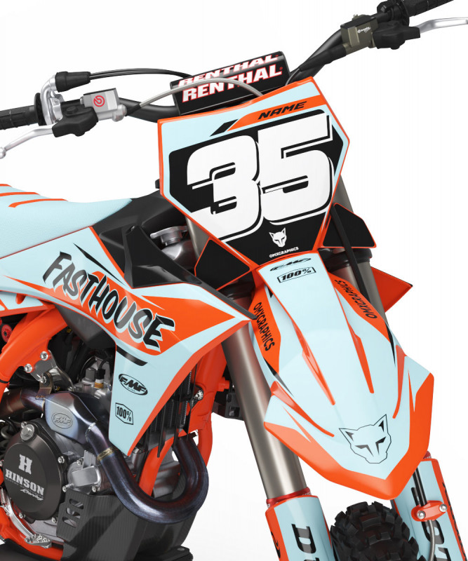 MX Graphics Kit for KTM - Dagger - Blue – OMXGraphics