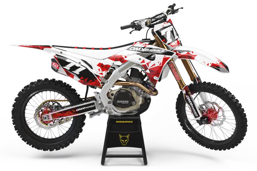 Honda Dirt Bike Graphics Kit - Crack – OMXGraphics