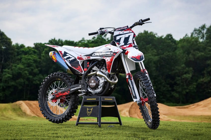 Dirt Bike Graphics Kit for GasGas - Crack – OMXGraphics