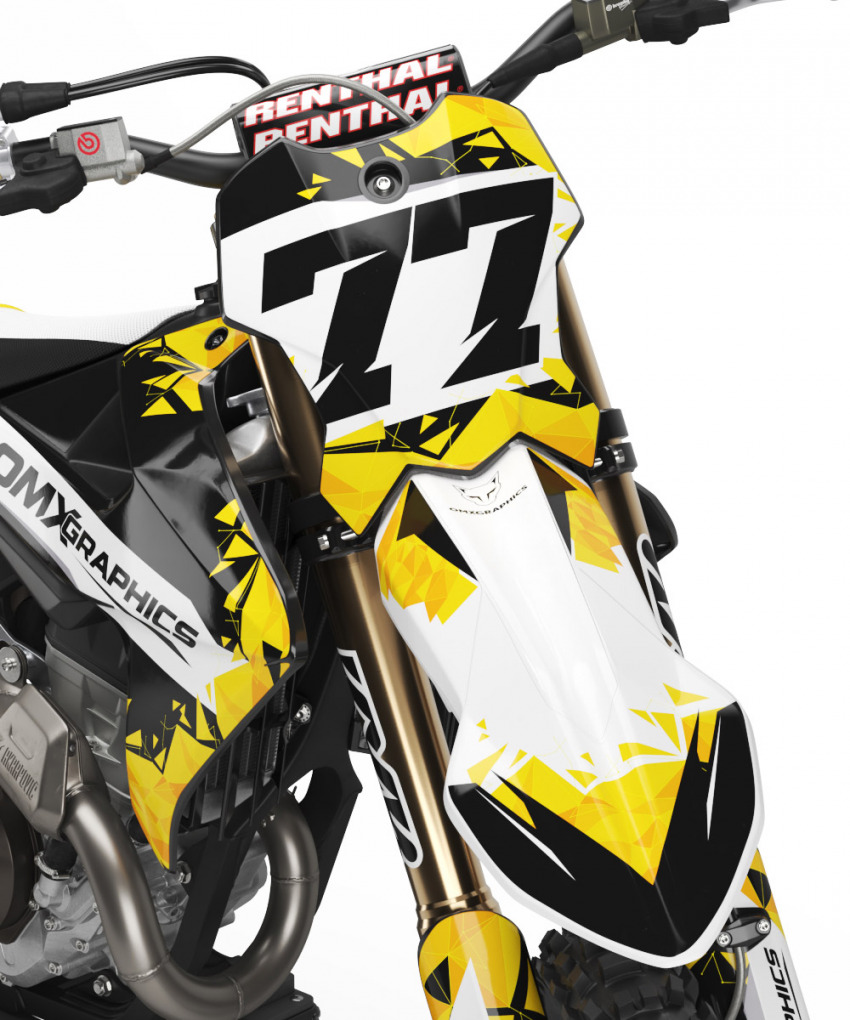 Dirt Bike Graphics Kit for Triumph - Crack – OMXGraphics